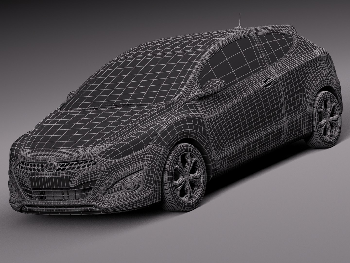 2013 Hyundai I30 3d Model