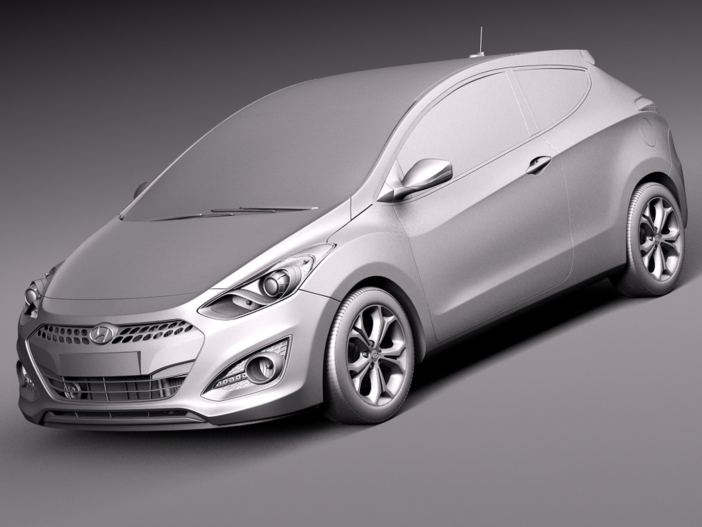 2013 Hyundai I30 3d Model