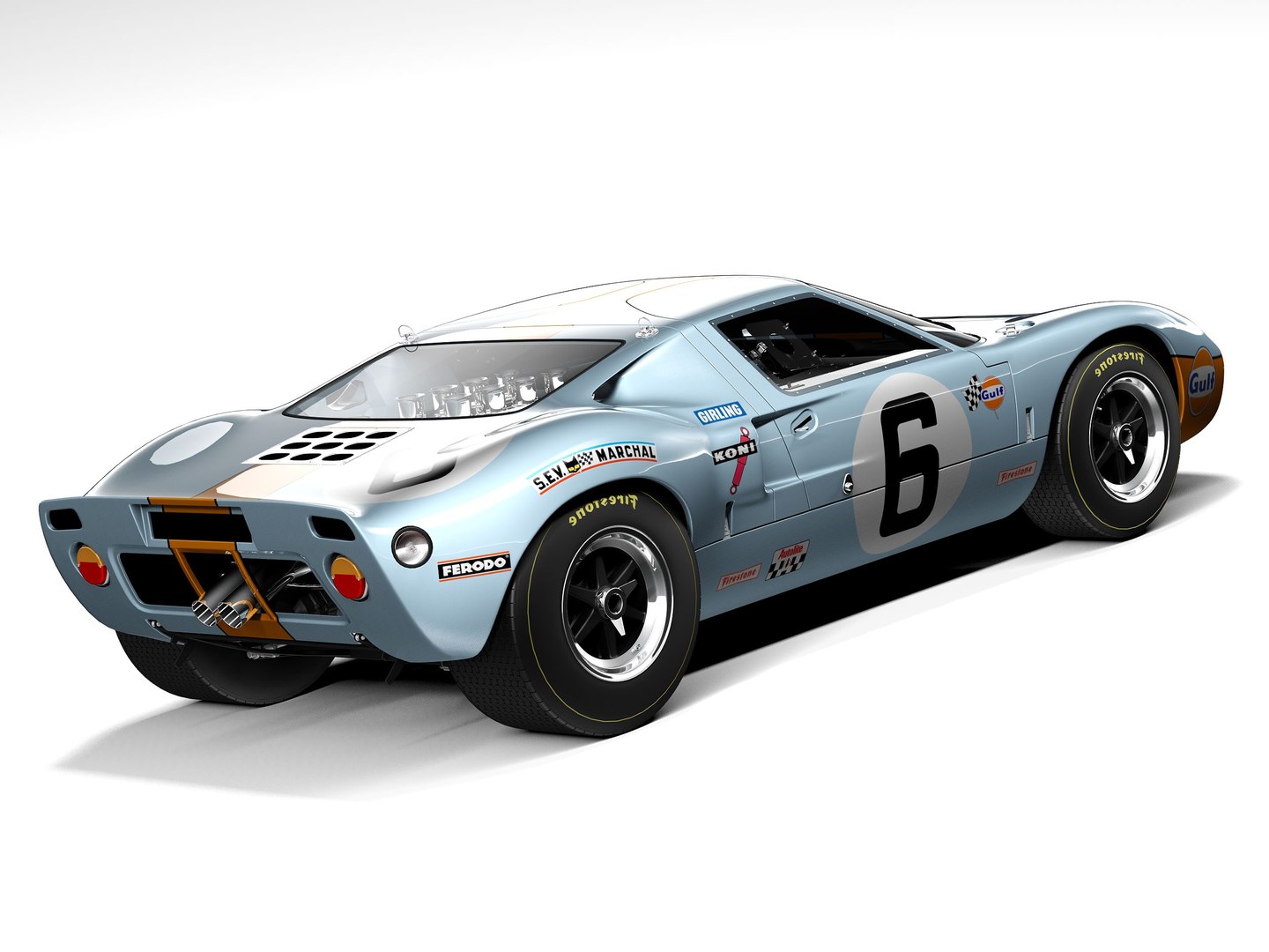 3D Model Ford GT40 1963 - TurboSquid 2224151