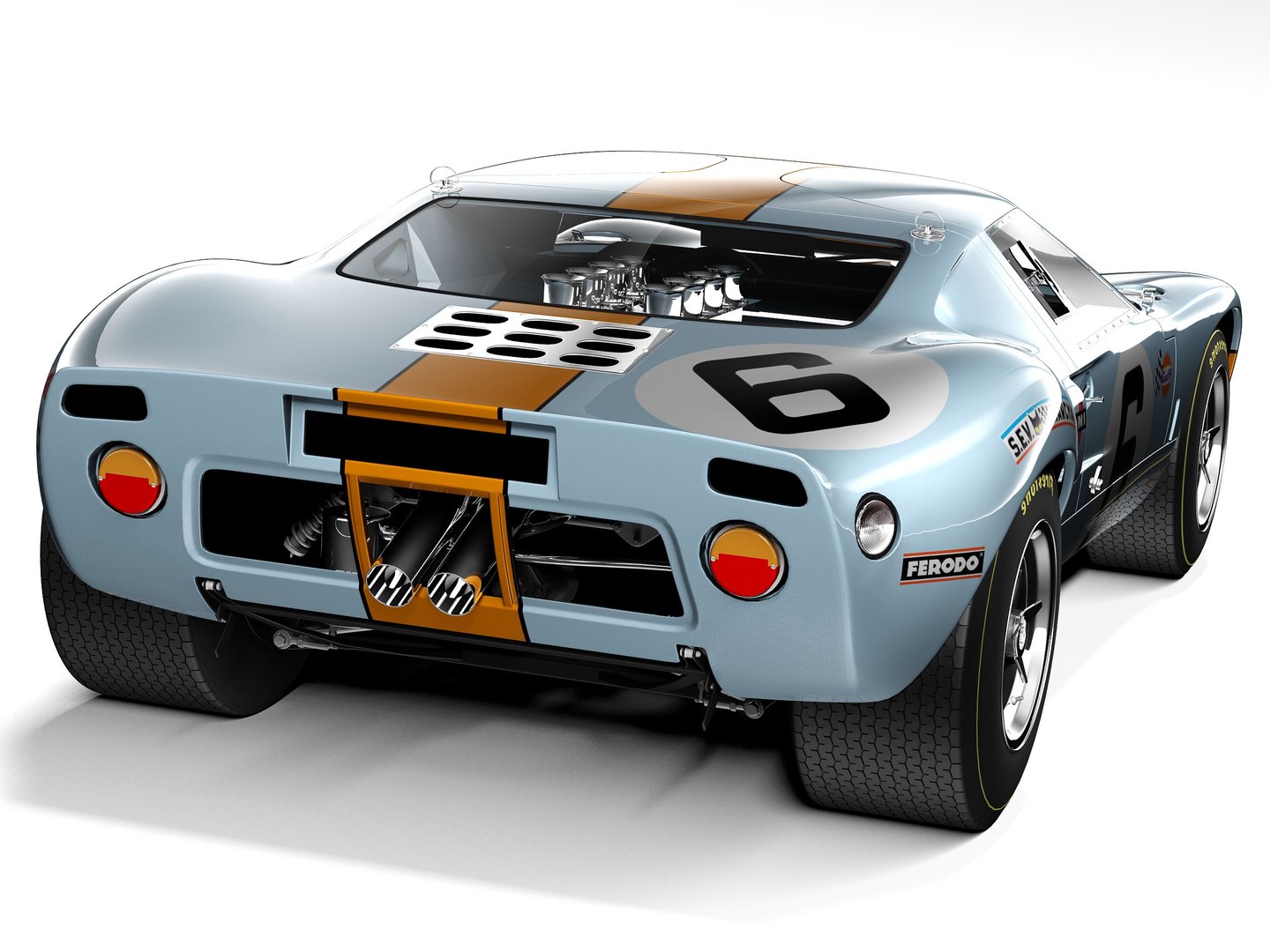 3D Model Ford GT40 1963 - TurboSquid 2224151