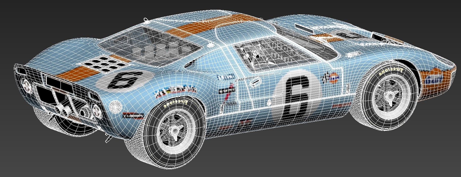 3D Model Ford GT40 1963 - TurboSquid 2224151