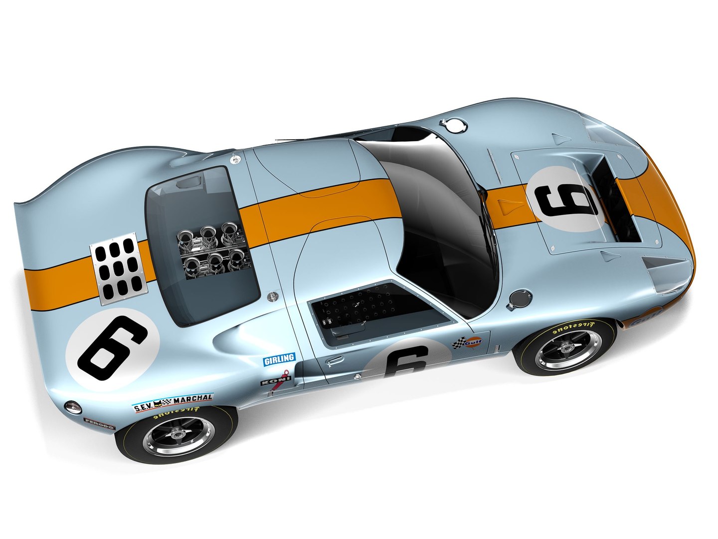 3D Model Ford GT40 1963 - TurboSquid 2224151