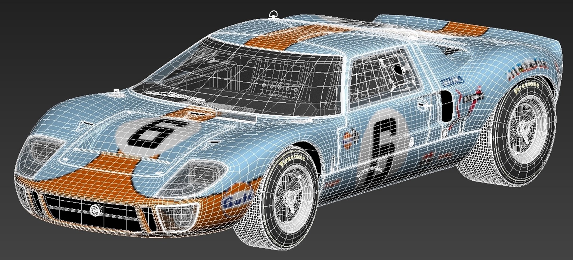3D Model Ford GT40 1963 - TurboSquid 2224151