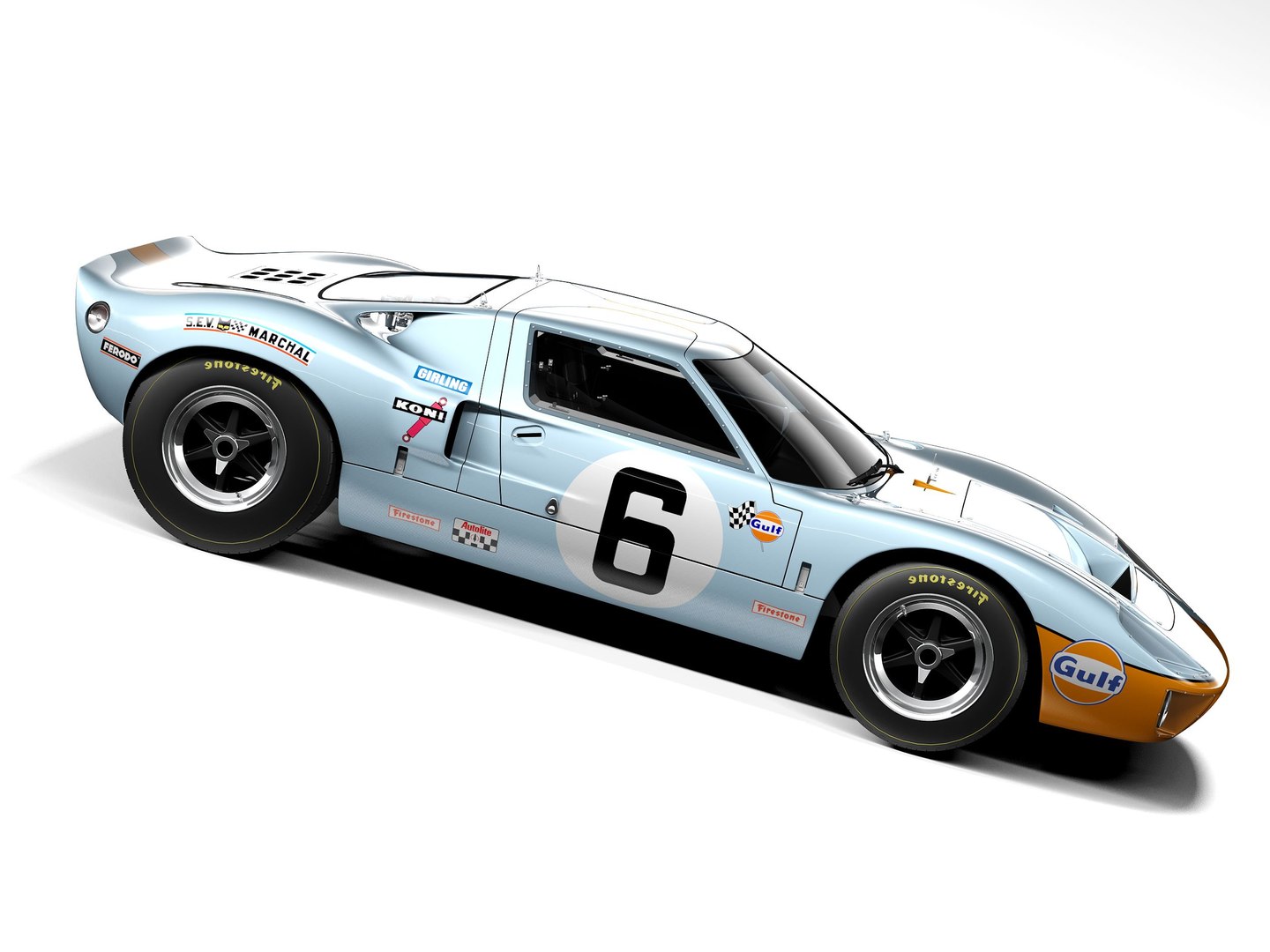 3D Model Ford GT40 1963 - TurboSquid 2224151
