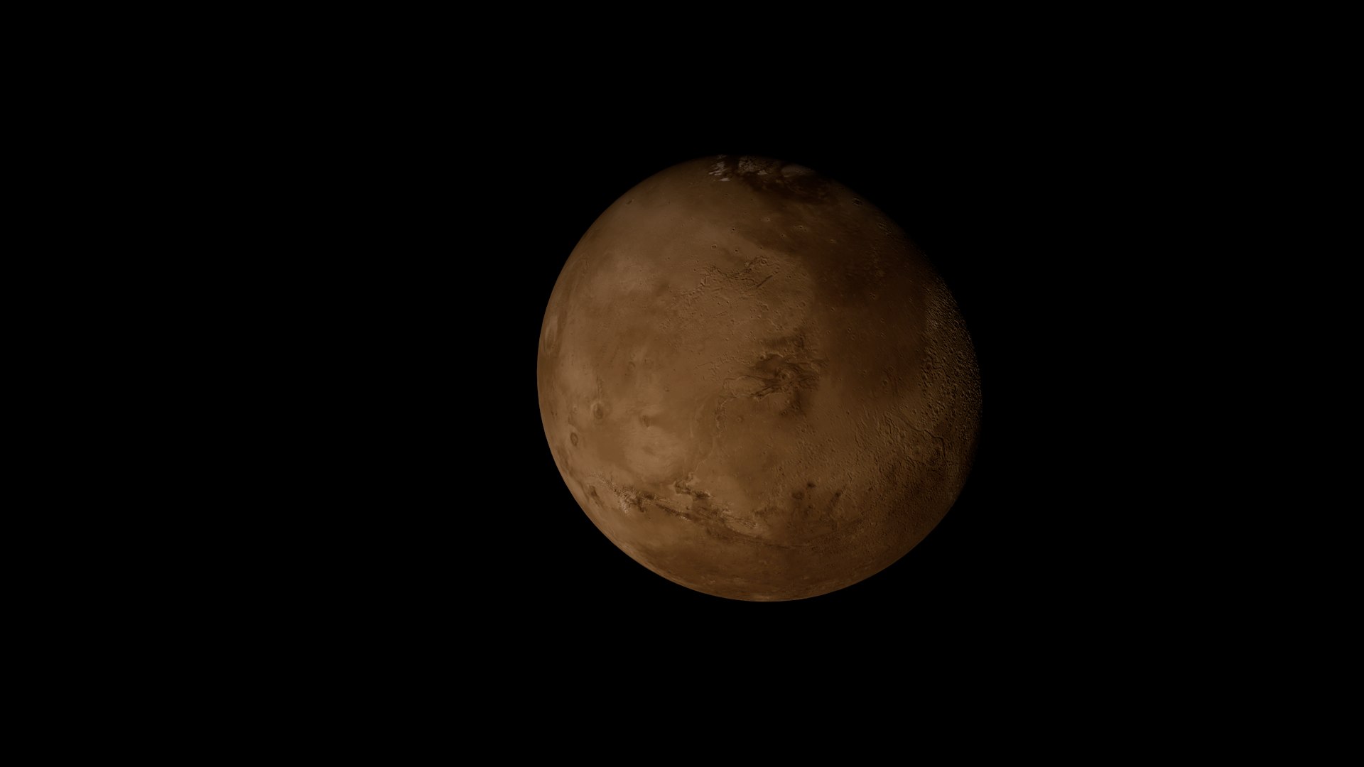 3d Realistic Mars
