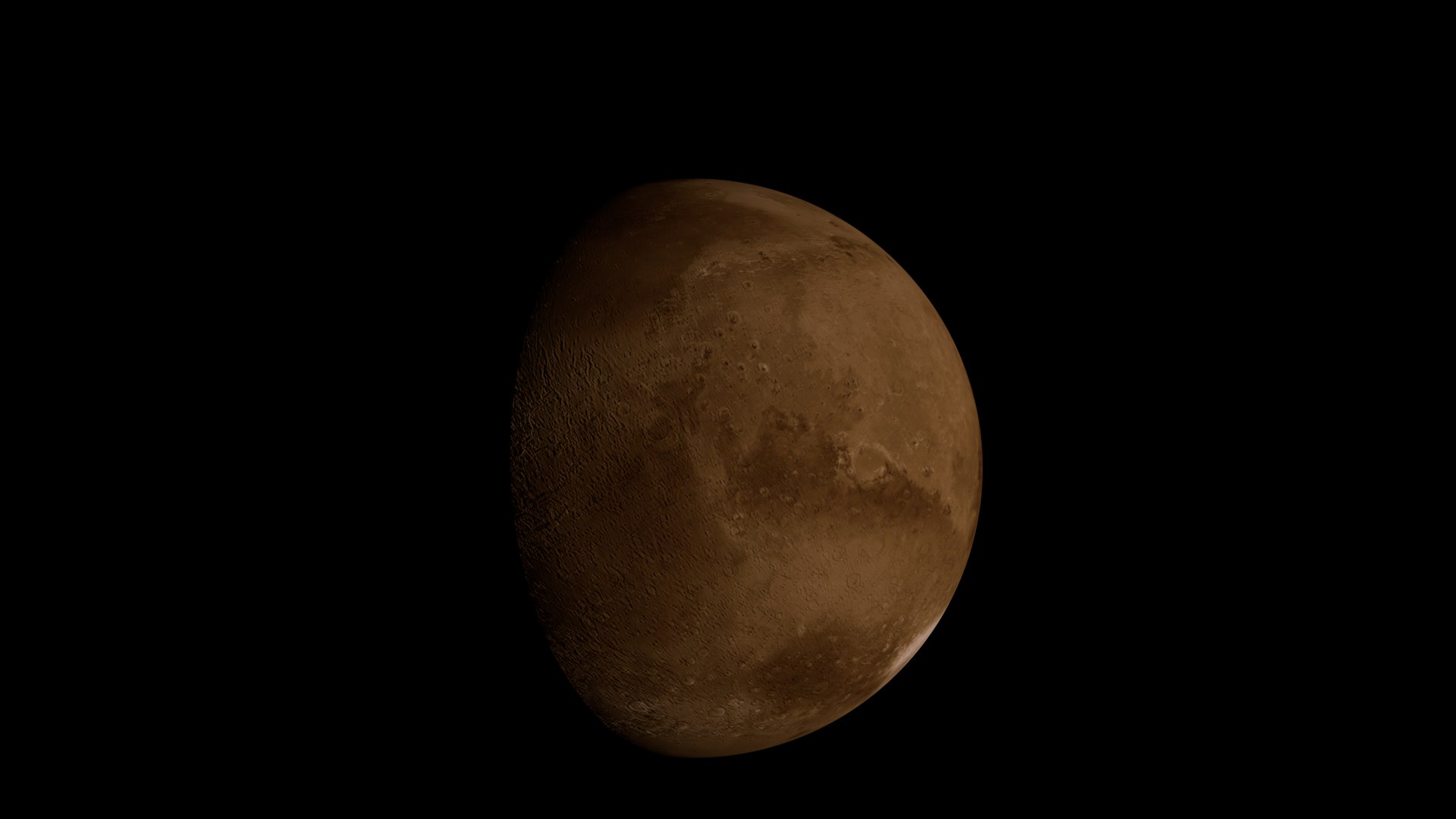 3d Realistic Mars