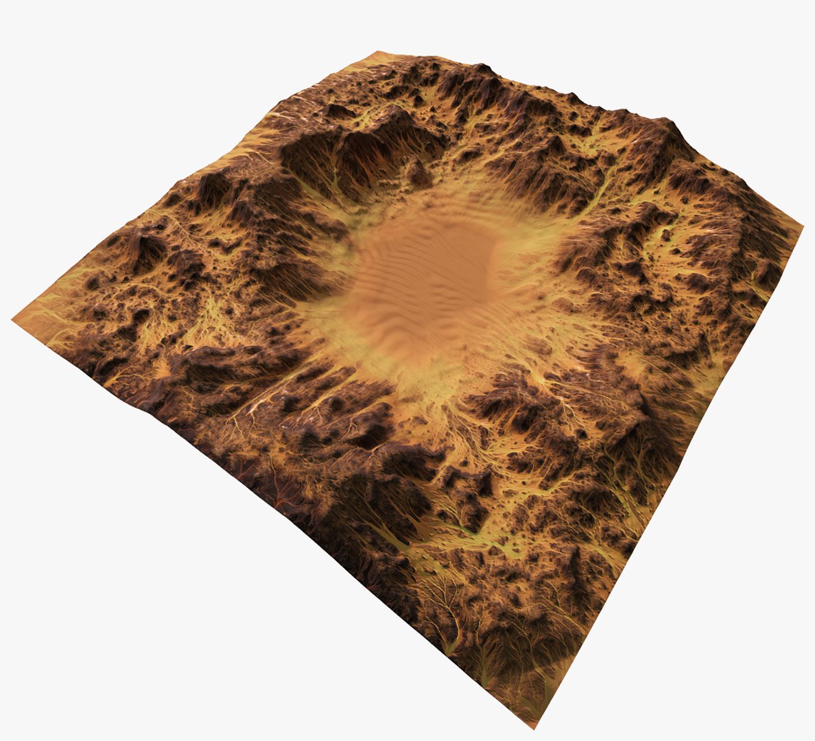 Desert Terrain 3d Model