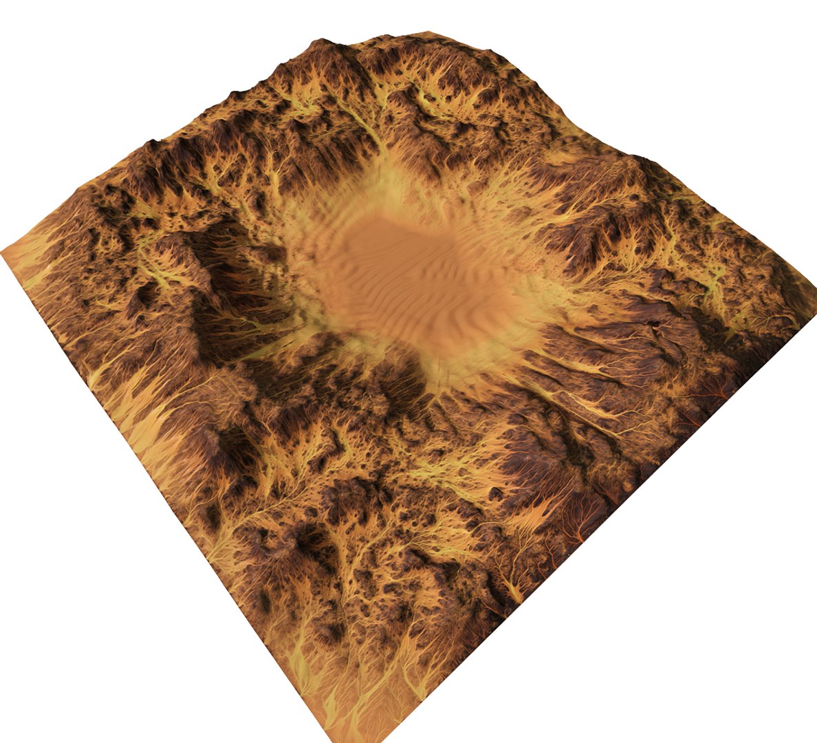 Desert Terrain 3d Model