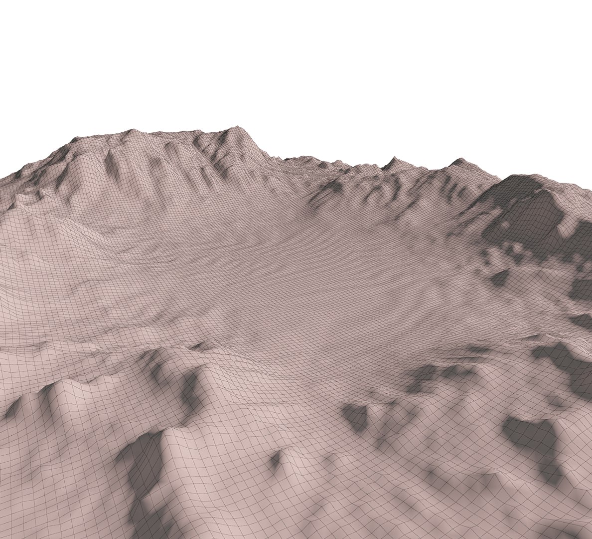 Desert Terrain 3d Model