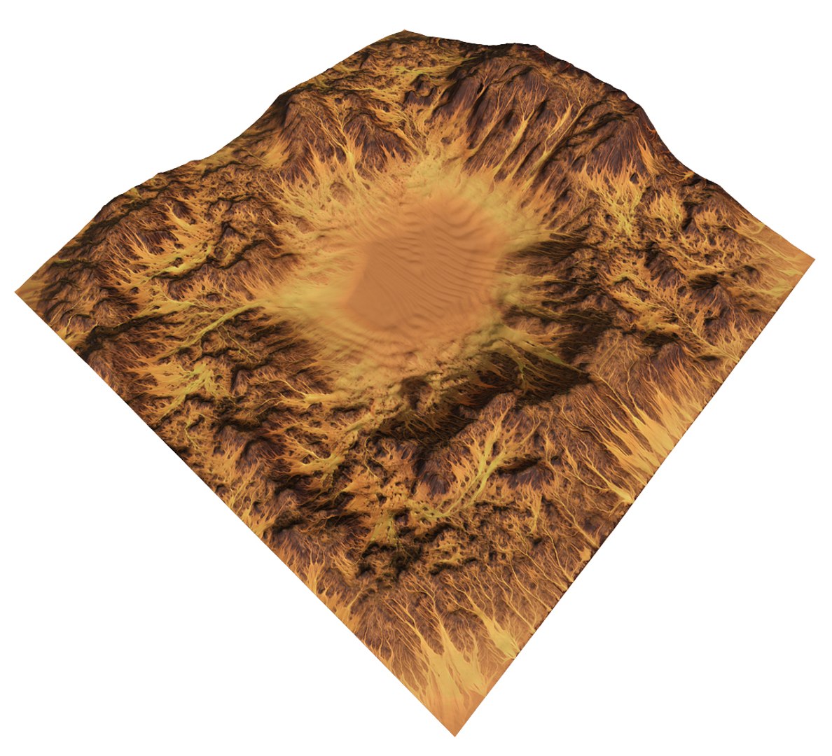 Desert Terrain 3d Model