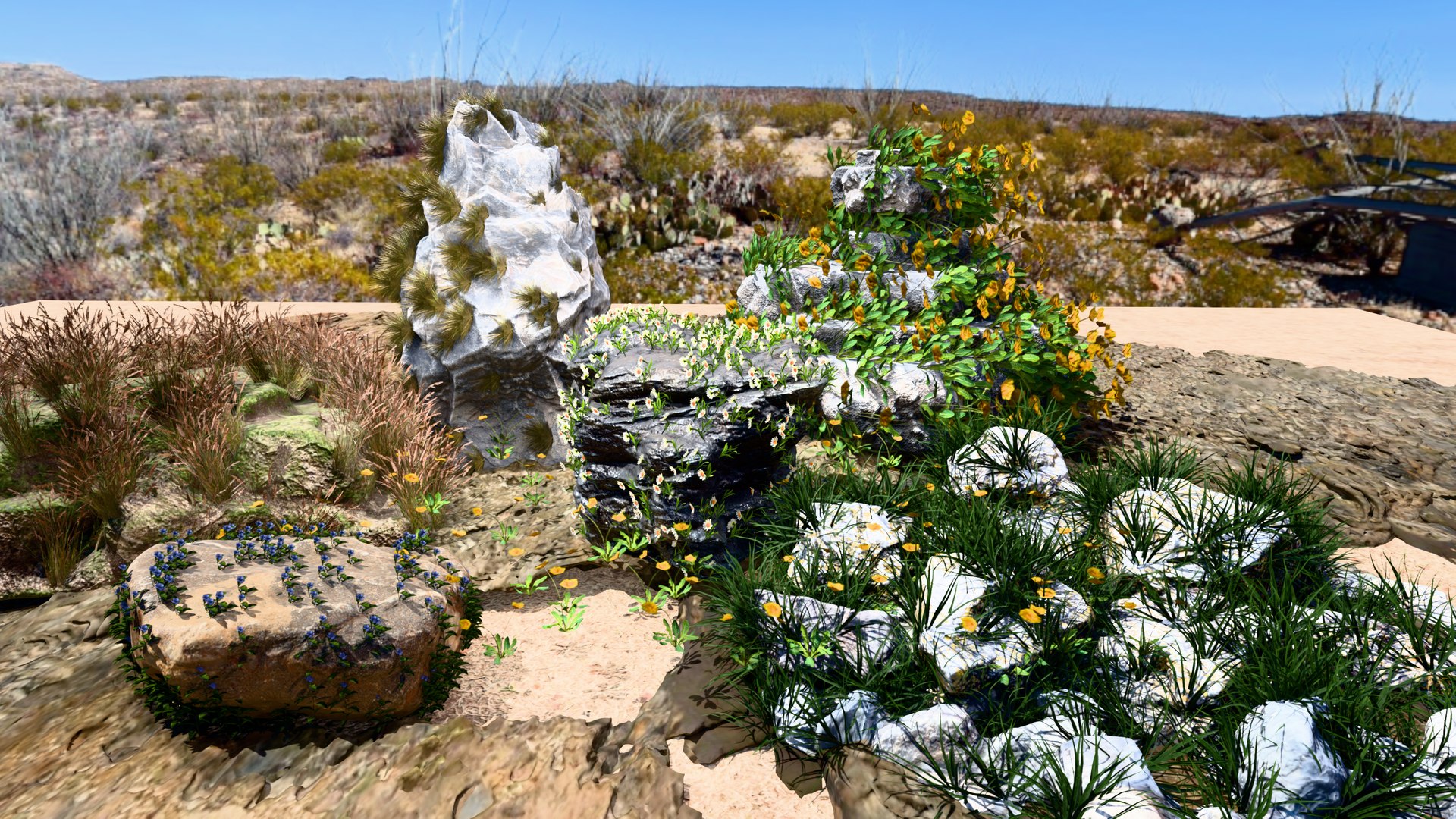 3D Nature Rock Vegetation Pack - TurboSquid 2408664