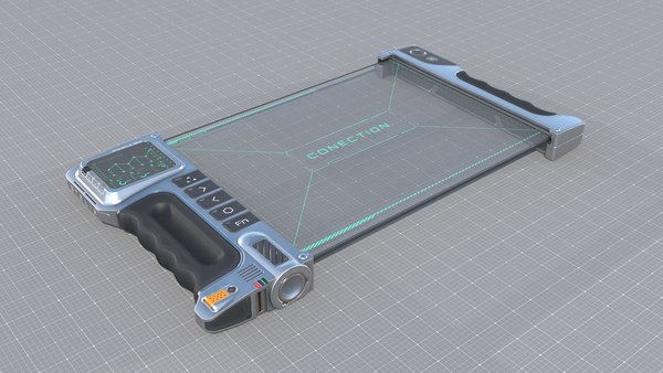 3D Sci-fi Tablet Device PBR - TurboSquid 1819808