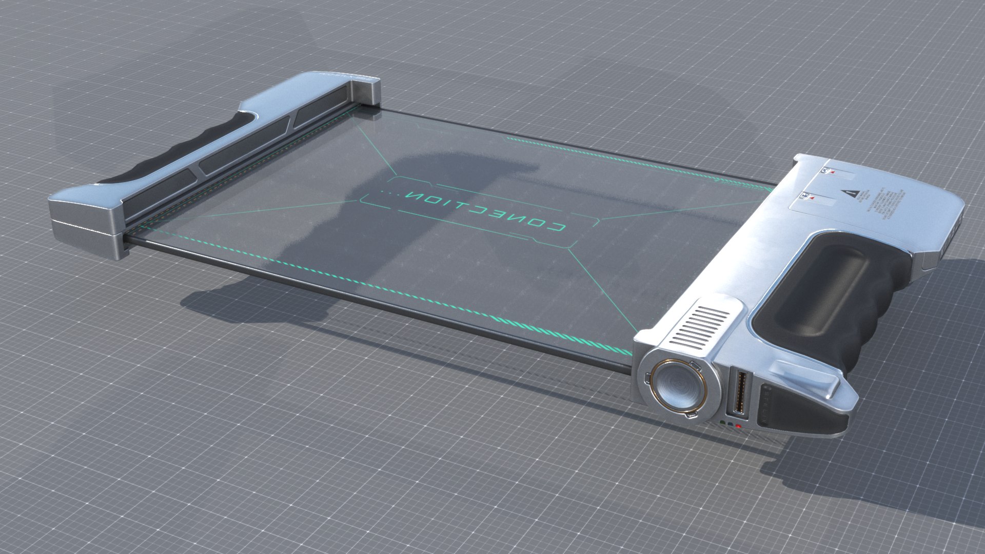 3D Sci-fi Tablet Device PBR - TurboSquid 1819808