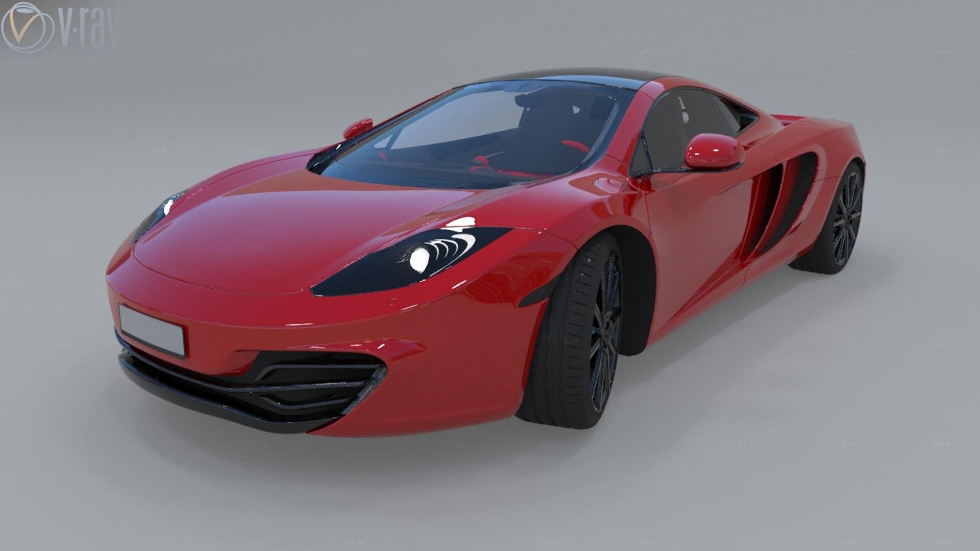 3d Mclaren Mp4 Sports Car Model