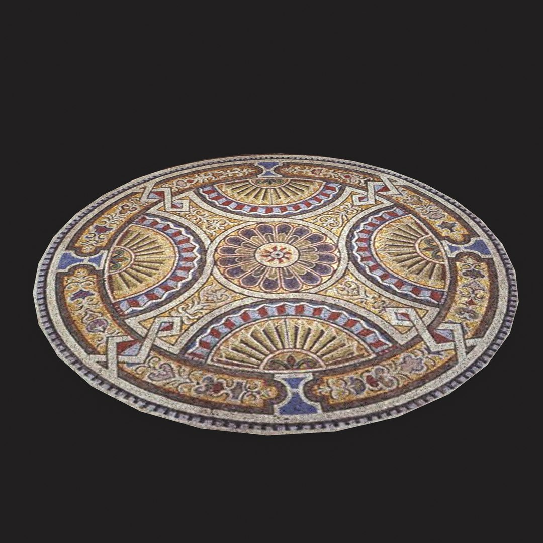 3D Round Tapestry Design Eight Model - TurboSquid 1842215