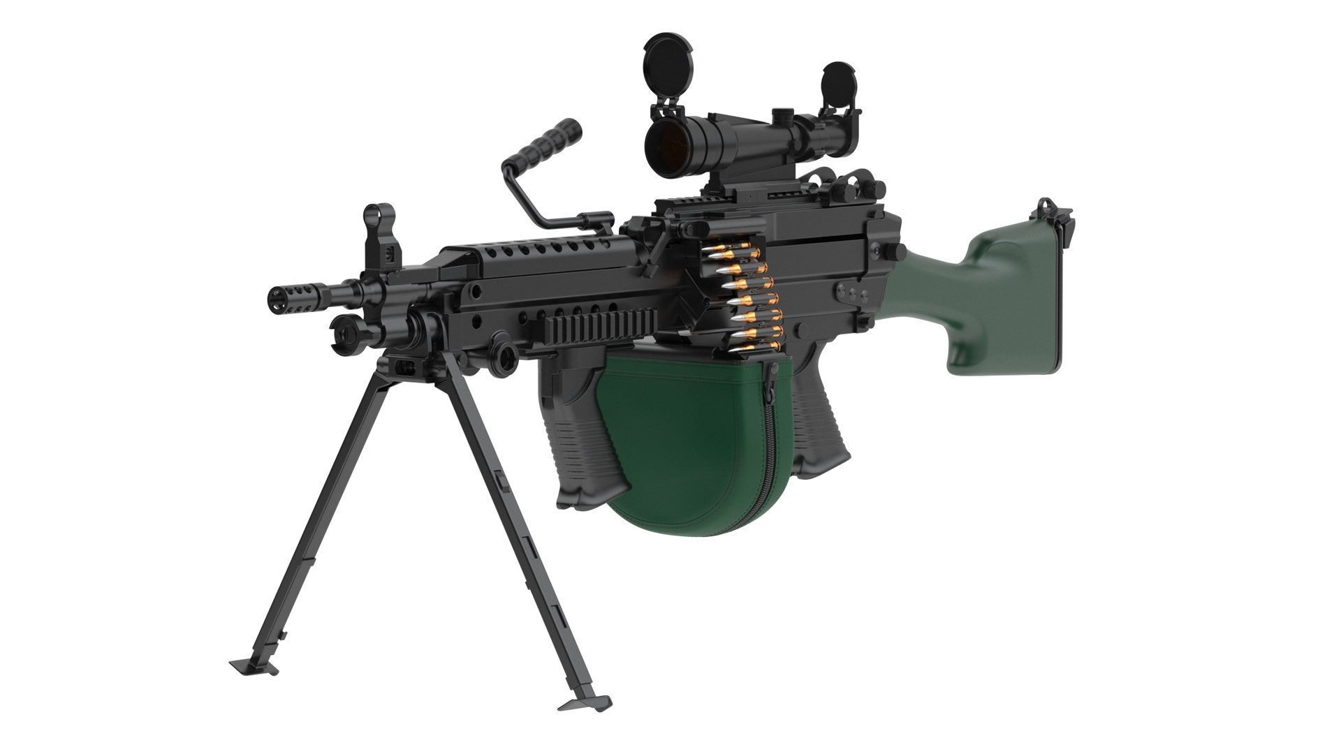 M249 Light Machine Gun 3D Model - TurboSquid 1993957