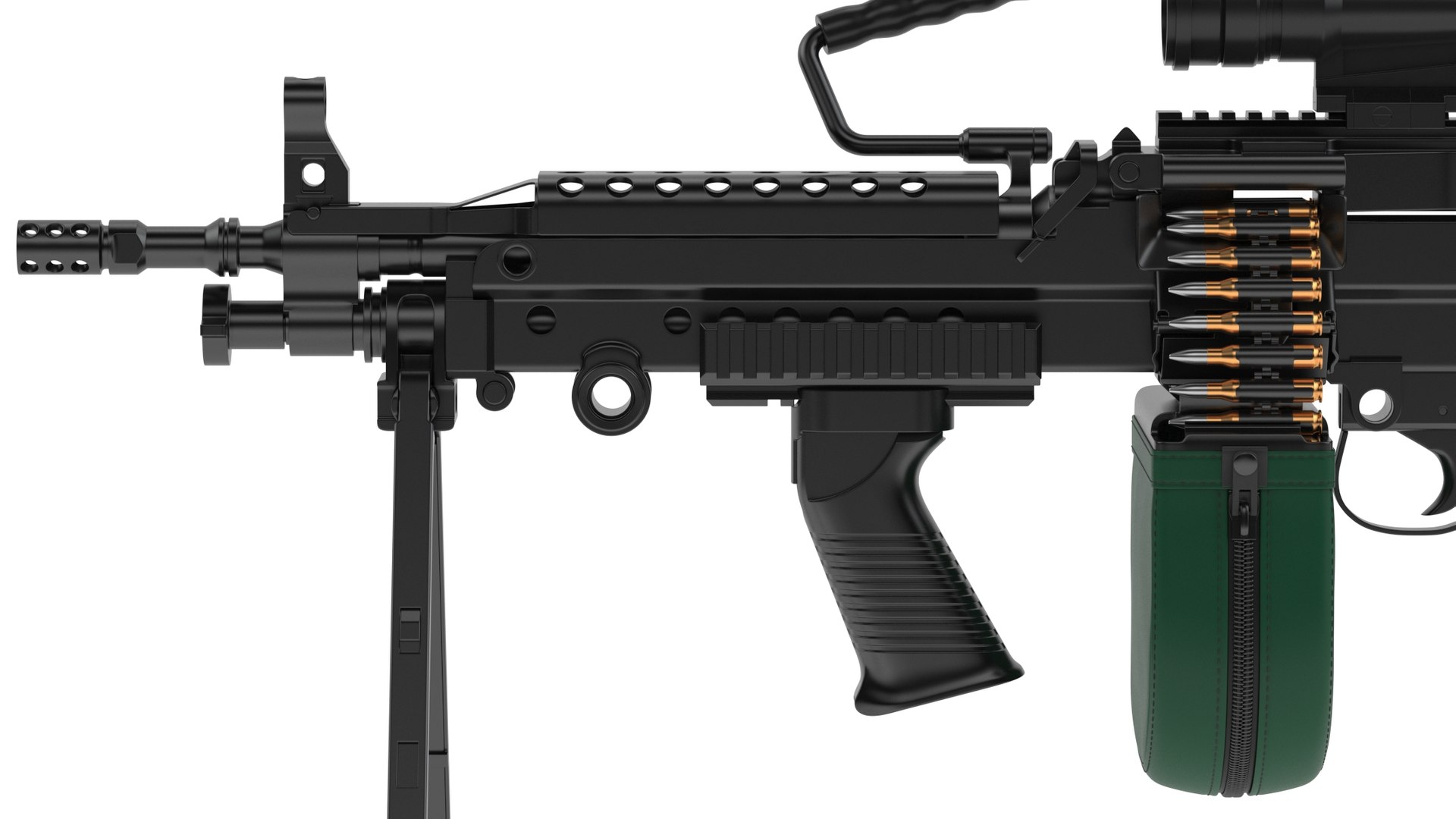 M249 Light Machine Gun 3D Model - TurboSquid 1993957