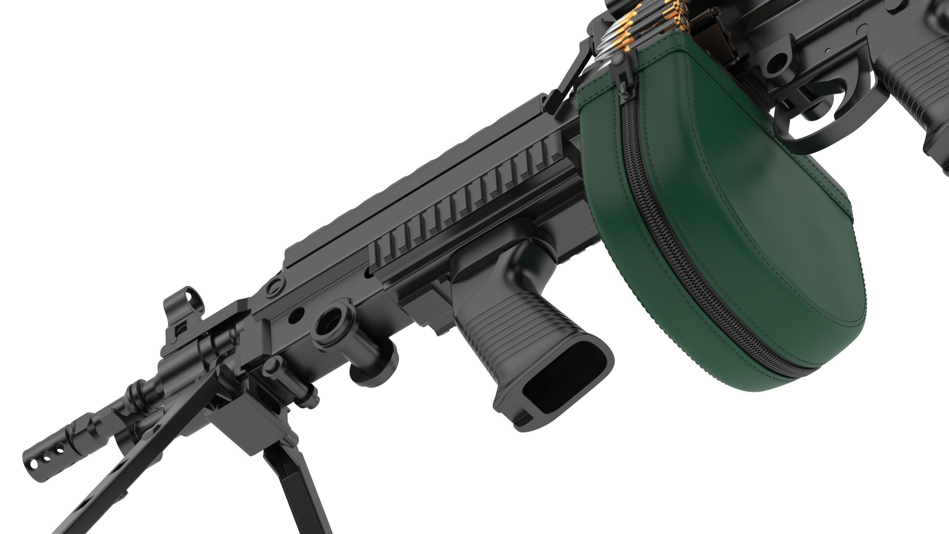 M249 Light Machine Gun 3D Model - TurboSquid 1993957