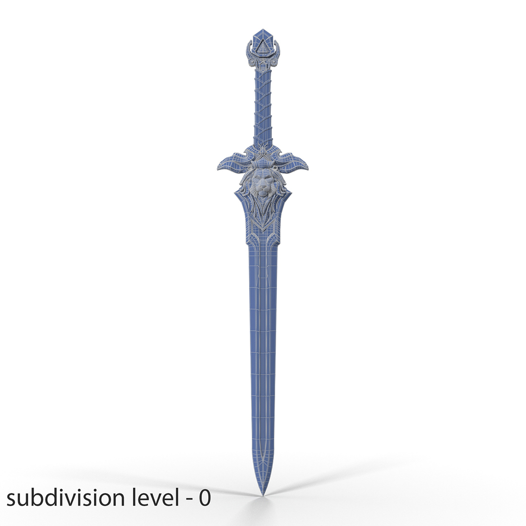 warcraft sword c4d