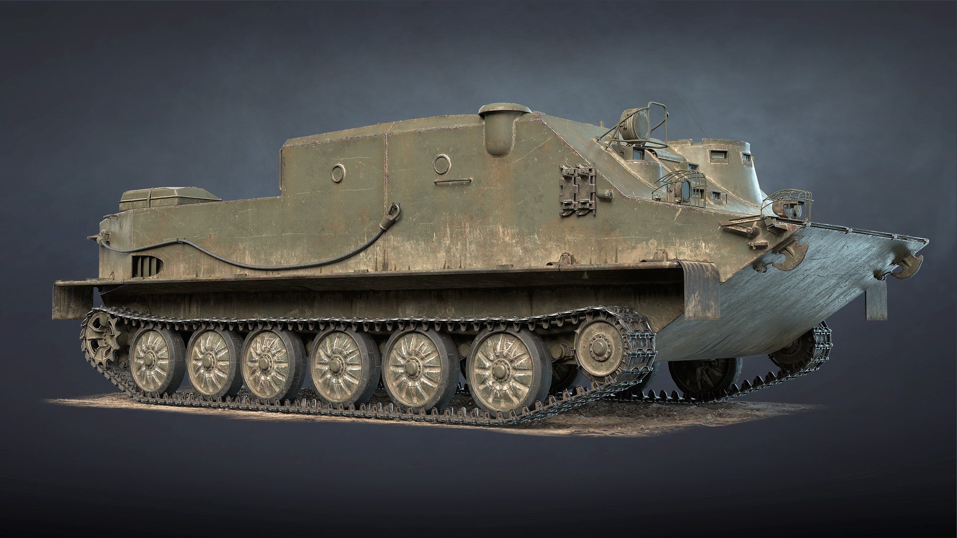 PT-76B Tank And BTR-50PK Game Ready 3D - TurboSquid 2345681