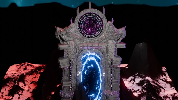 modelo 3d portal de diseño futurista - TurboSquid 2245203