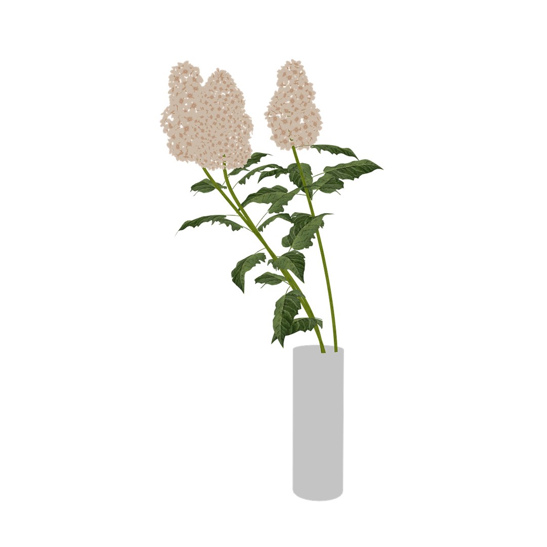 3D Game Ready White Lilca Vase Model - TurboSquid 2102385