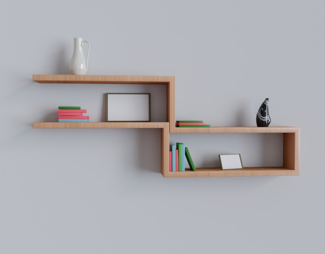 3D Simple Wall Shelf Model - TurboSquid 1264639