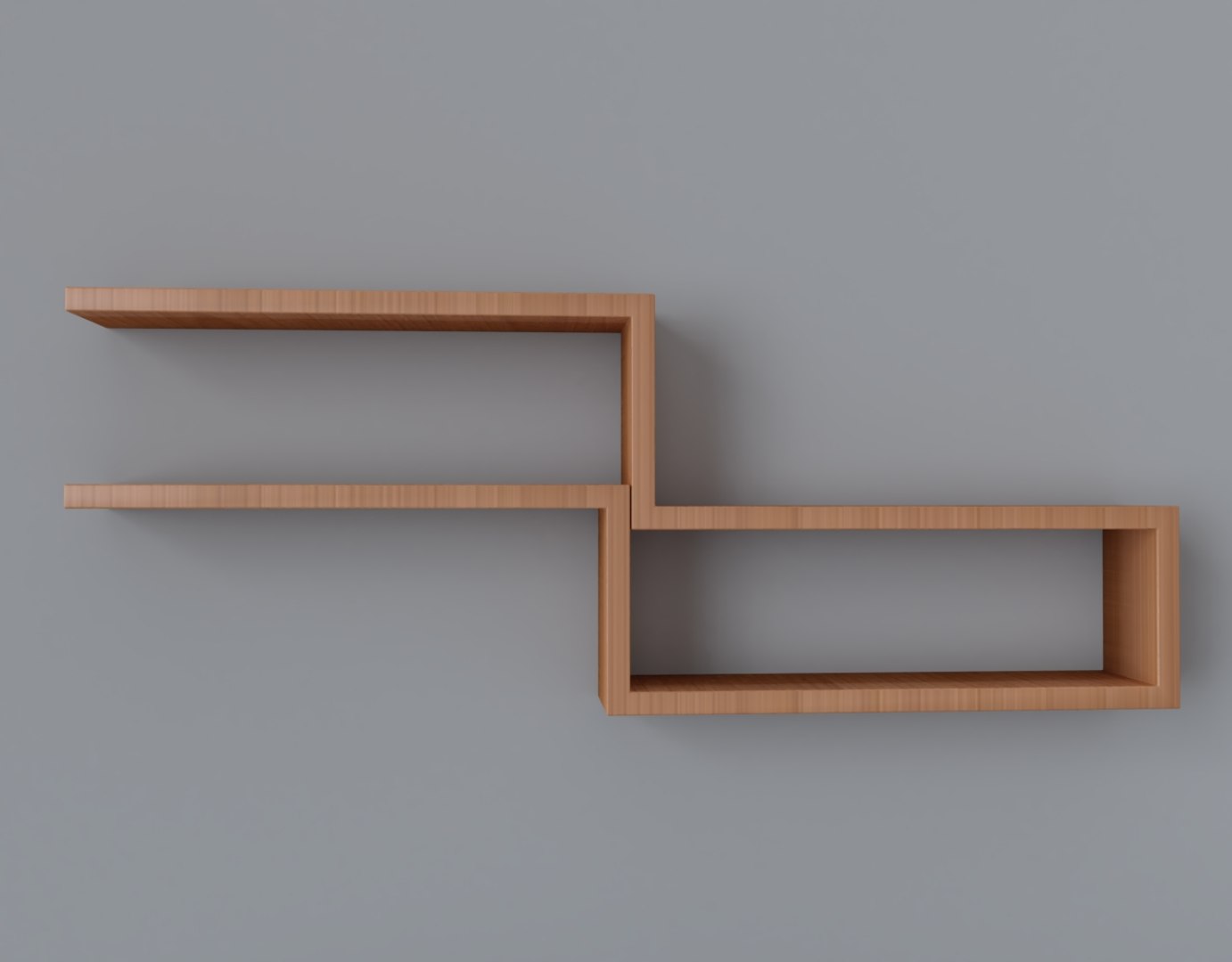 3D Simple Wall Shelf Model - TurboSquid 1264639
