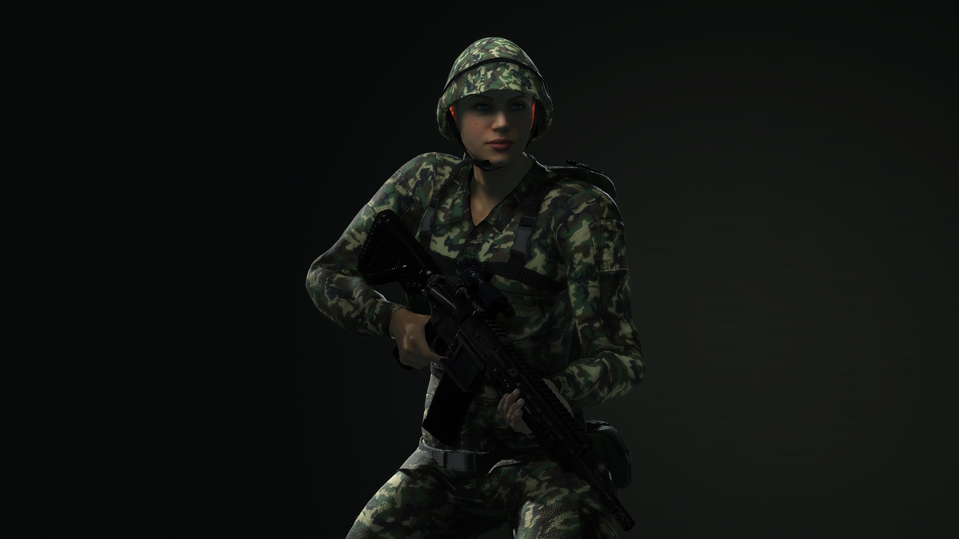 3D Model Female Marine Corp - TurboSquid 2384402