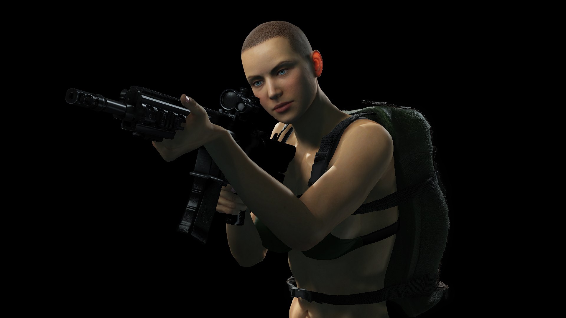 3D Model Female Marine Corp - TurboSquid 2384402