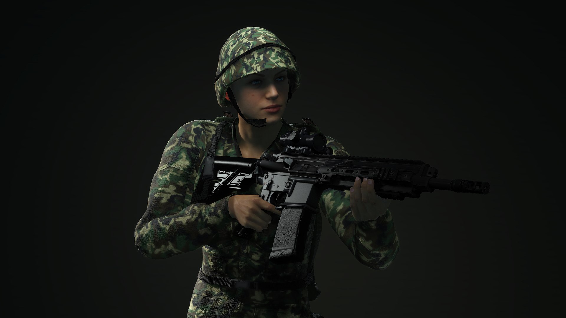 3D Model Female Marine Corp - TurboSquid 2384402
