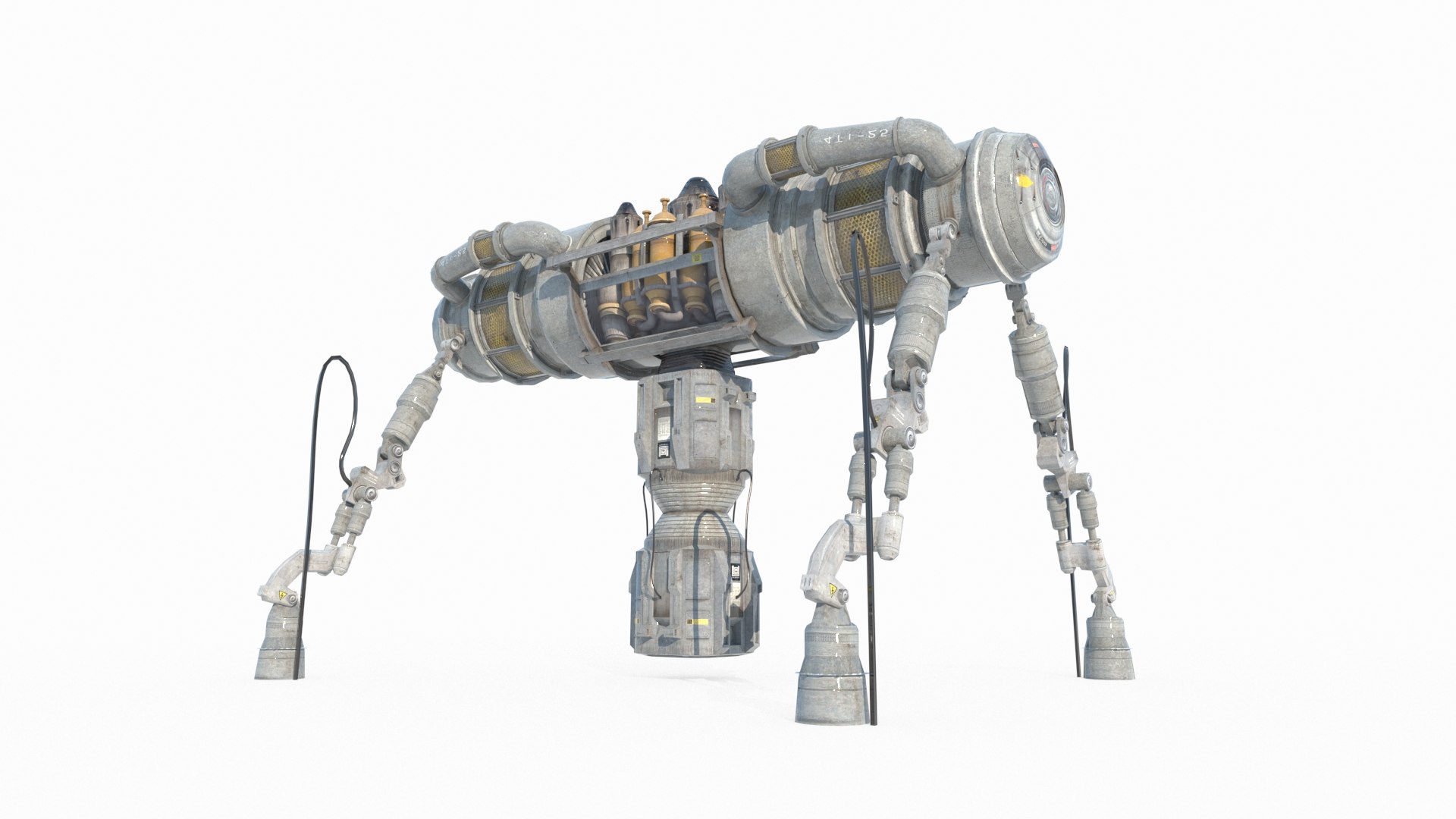 Science Fiction Equipment Flamethrower 3D - TurboSquid 2256359