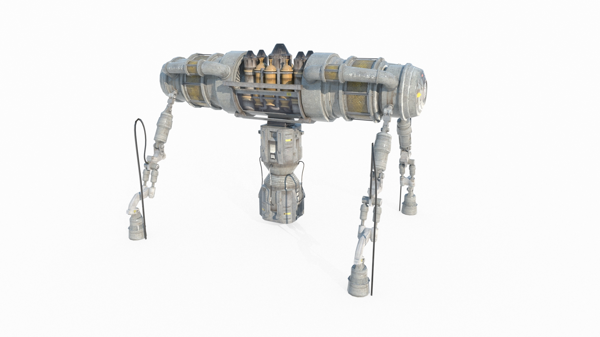 Science Fiction Equipment Flamethrower 3D - TurboSquid 2256359