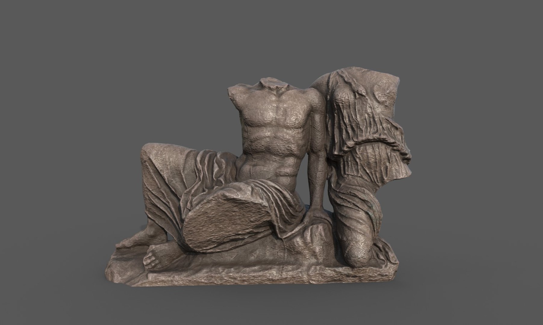 3D Cecrops And His Daughter Pandrosos Model - TurboSquid 1821903