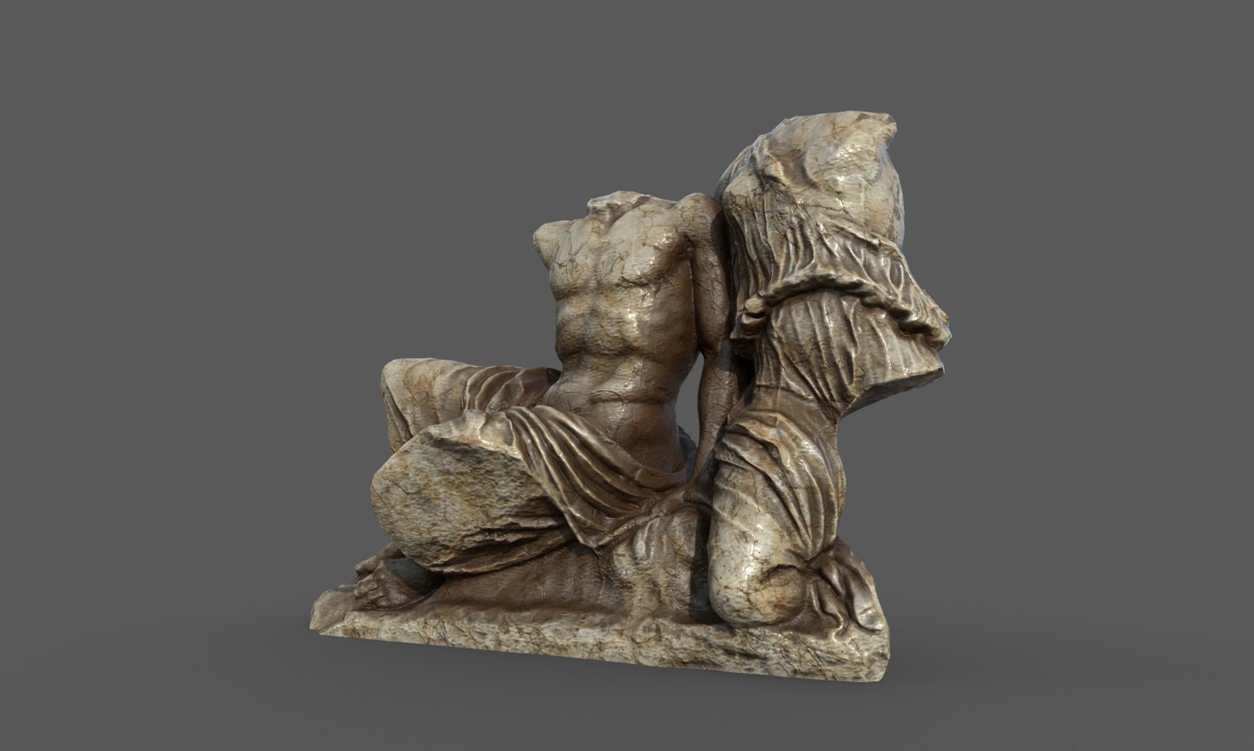 3D Cecrops And His Daughter Pandrosos Model - TurboSquid 1821903