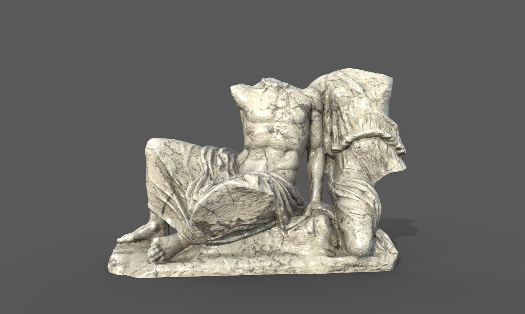 3D Cecrops And His Daughter Pandrosos Model - TurboSquid 1821903
