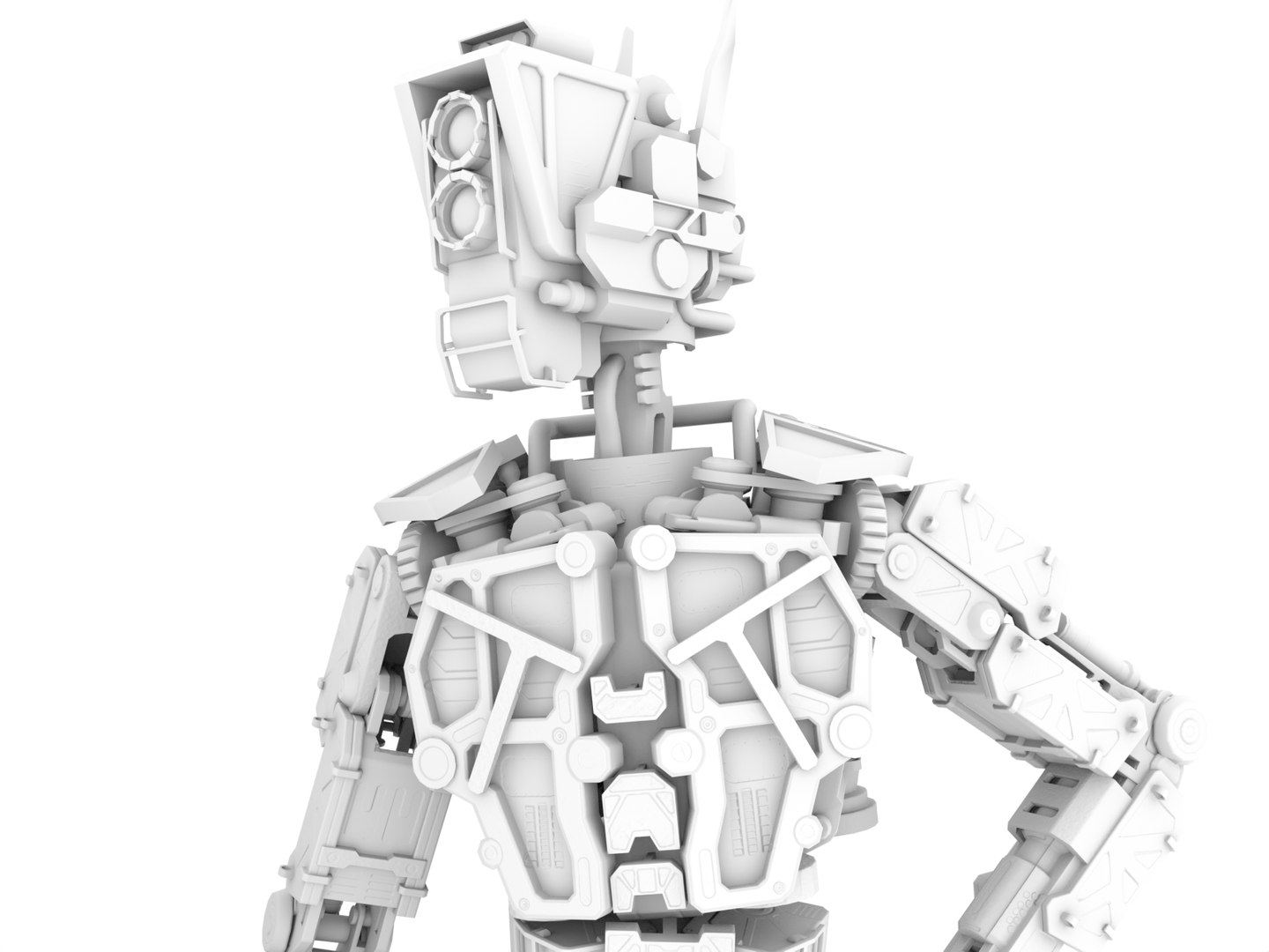 Military Robot Character Lowpoly Gameready Rigged Model 3D - TurboSquid ...