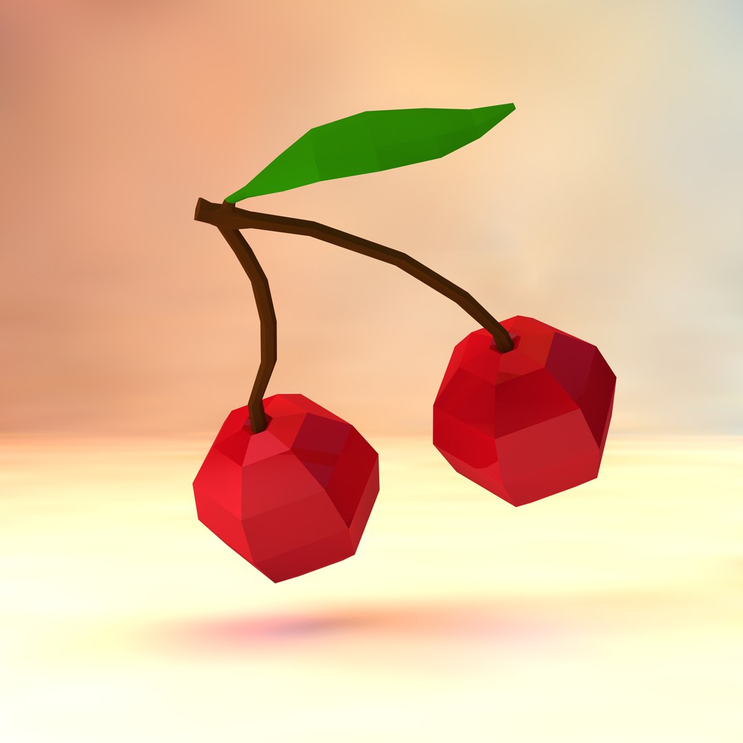 3d Cherries Asset