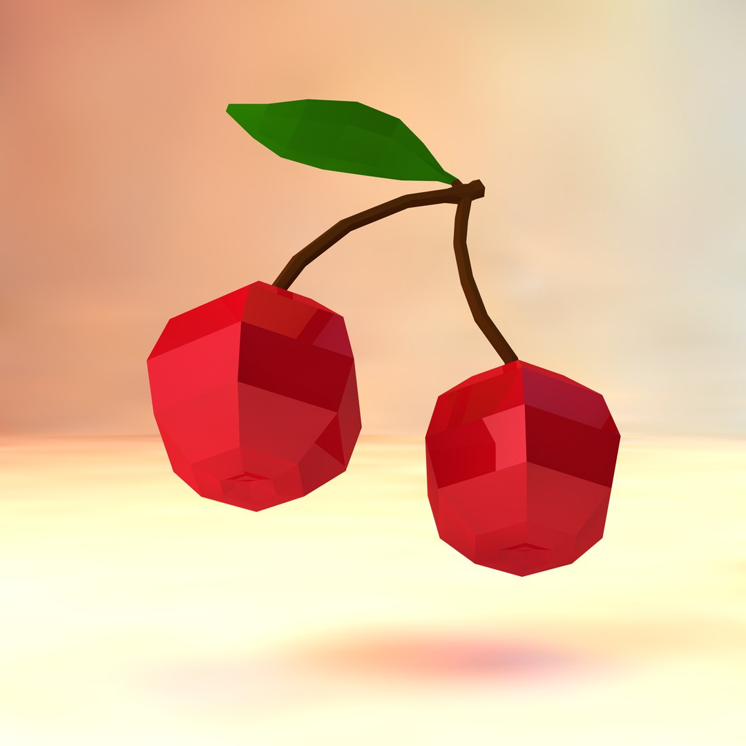 3d Cherries Asset