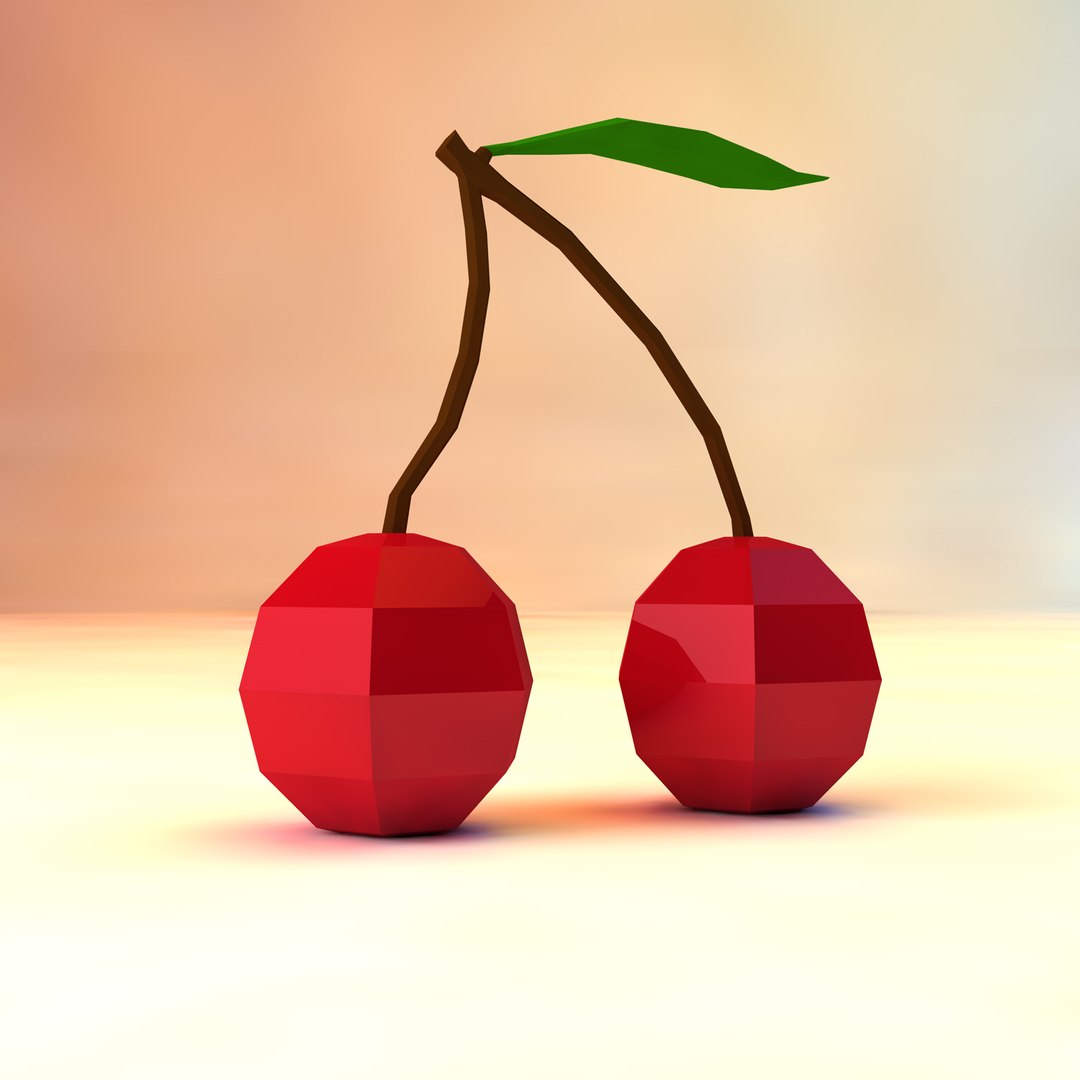 3d Cherries Asset