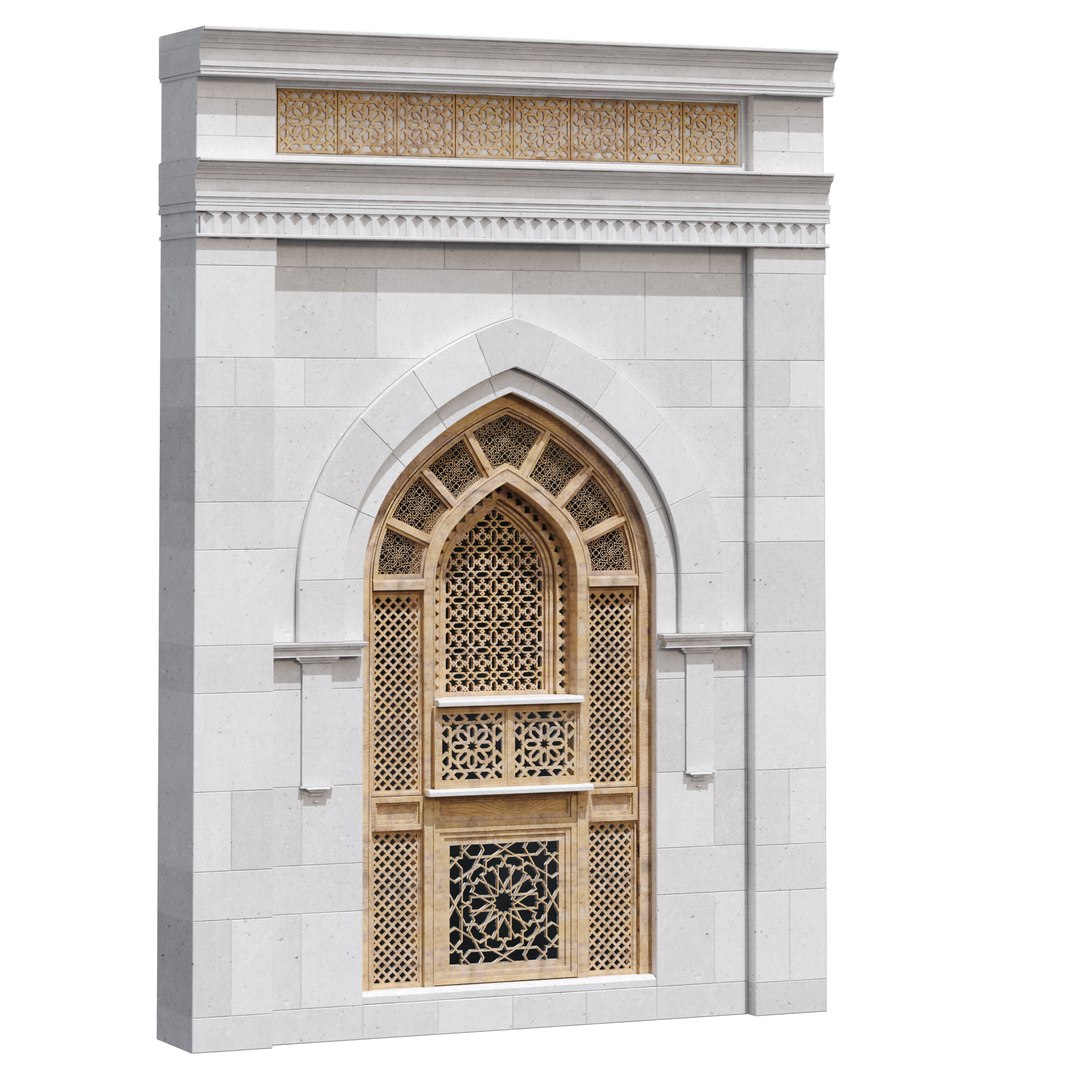 Arabic Islamic Window Set 380 Model - TurboSquid 2310456
