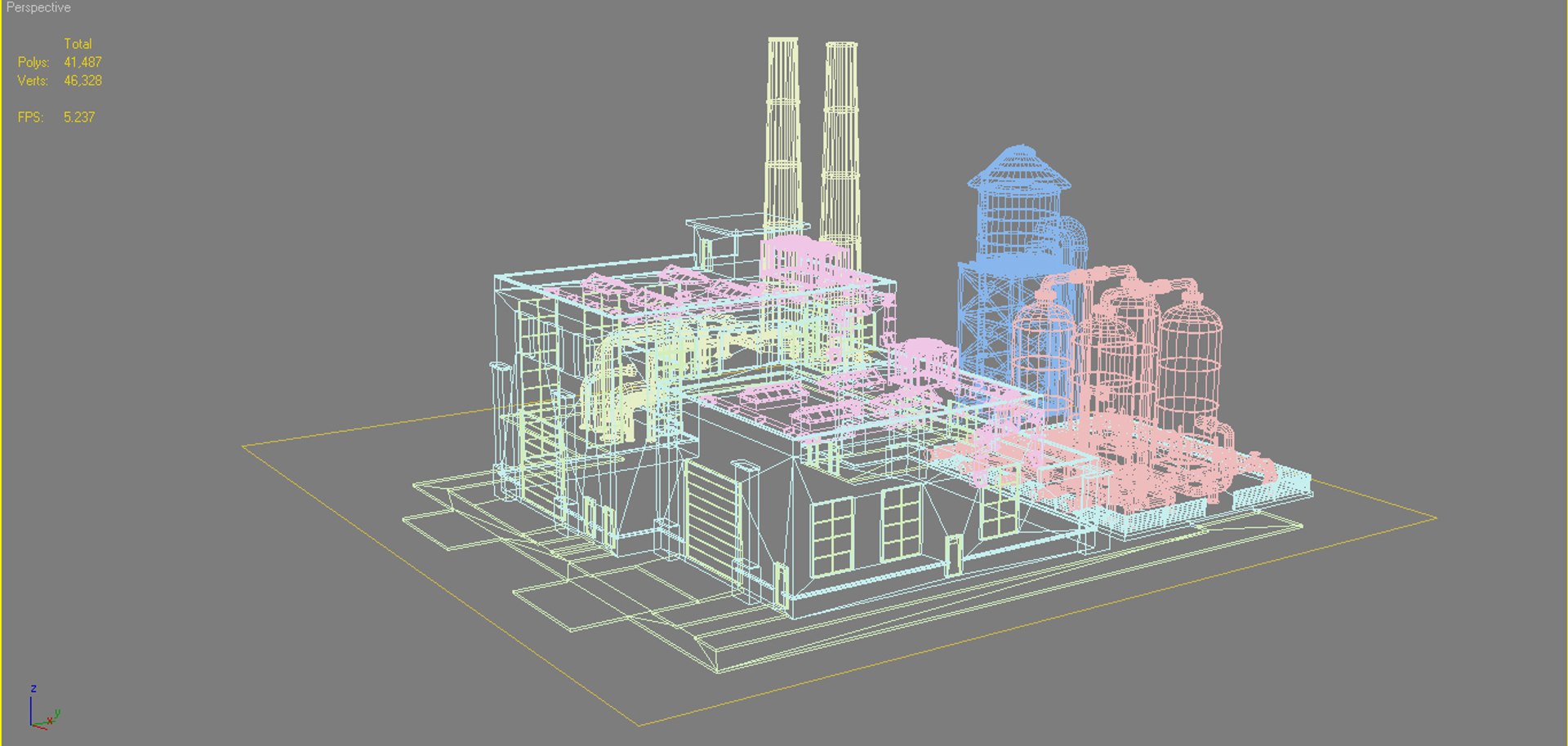 Factory Building 3D Model - TurboSquid 1211500