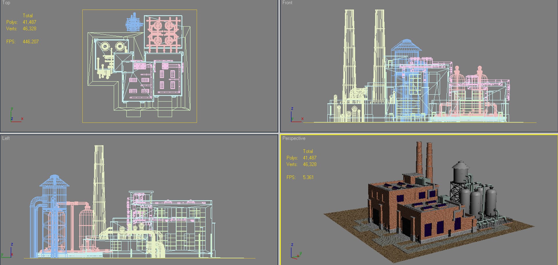 Factory Building 3D Model - TurboSquid 1211500