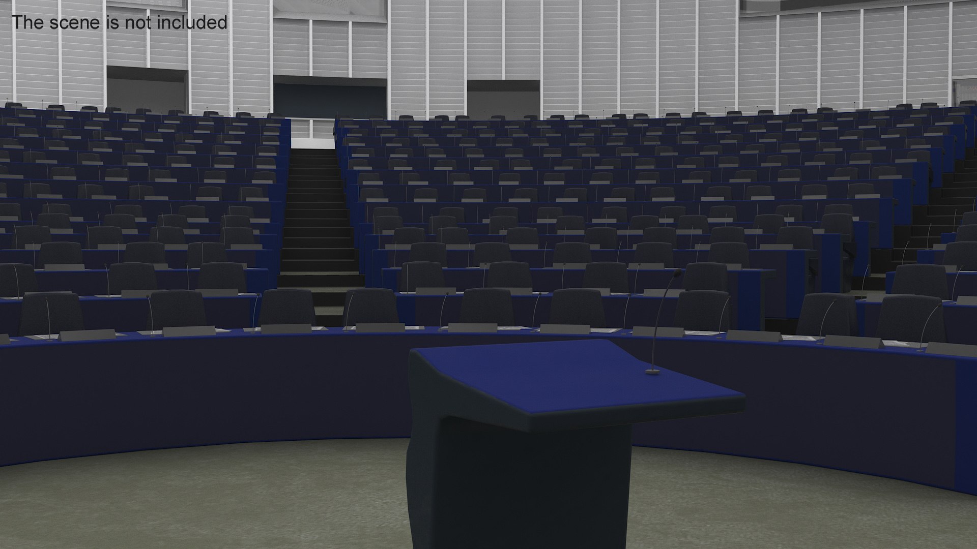 3D European Parliament Chamber - TurboSquid 2312513