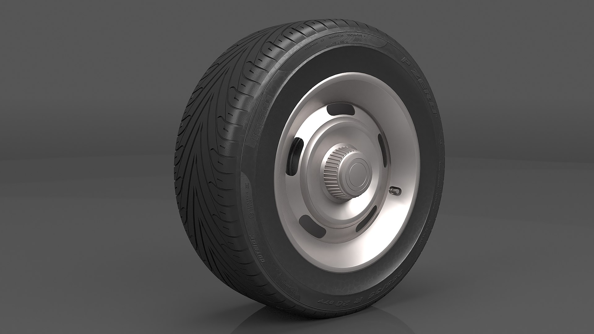 3D модель Realistic Wheel Tire 5 - TurboSquid 1962237