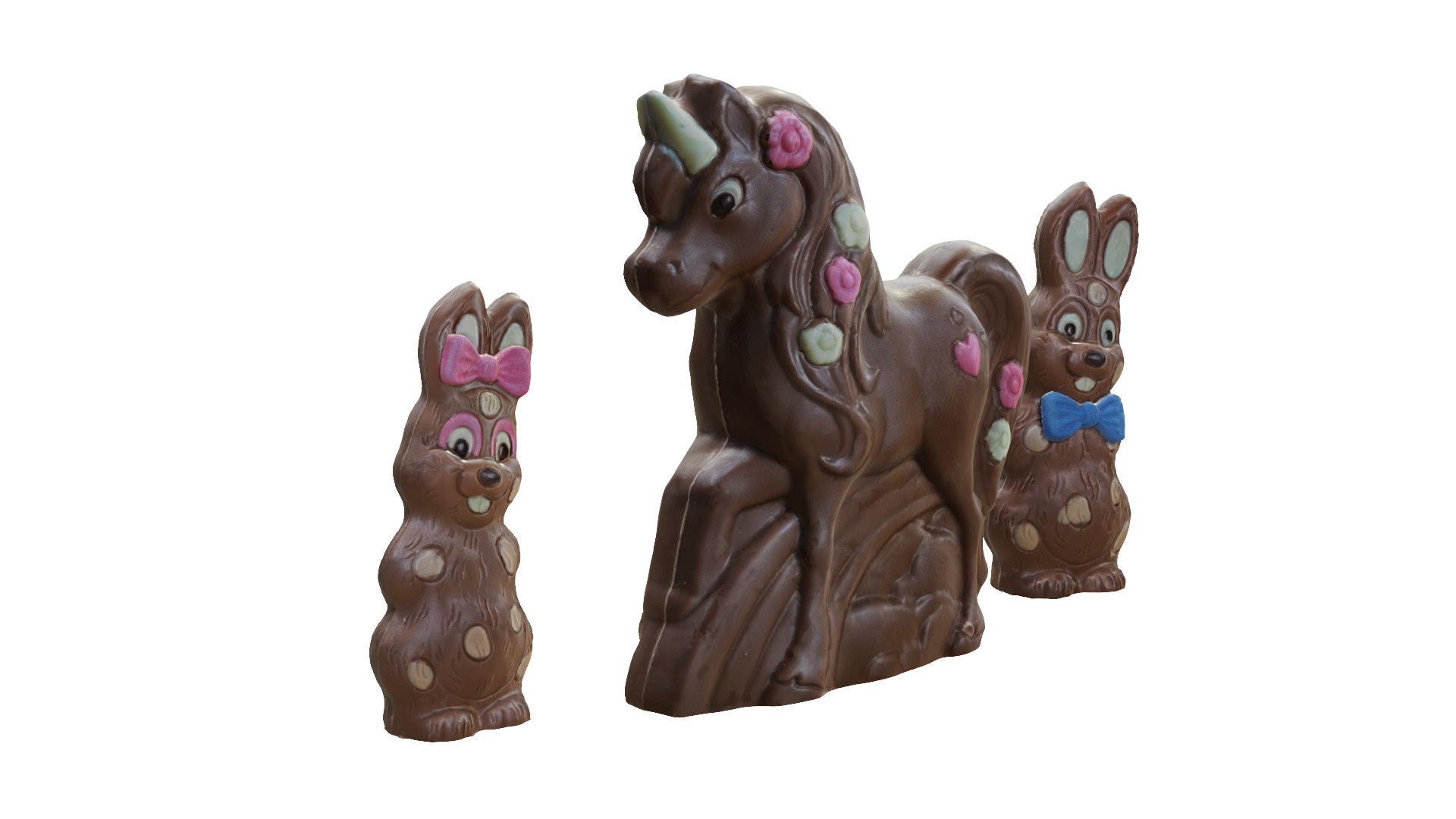 3D Model Chocolate Animals - TurboSquid 2051246