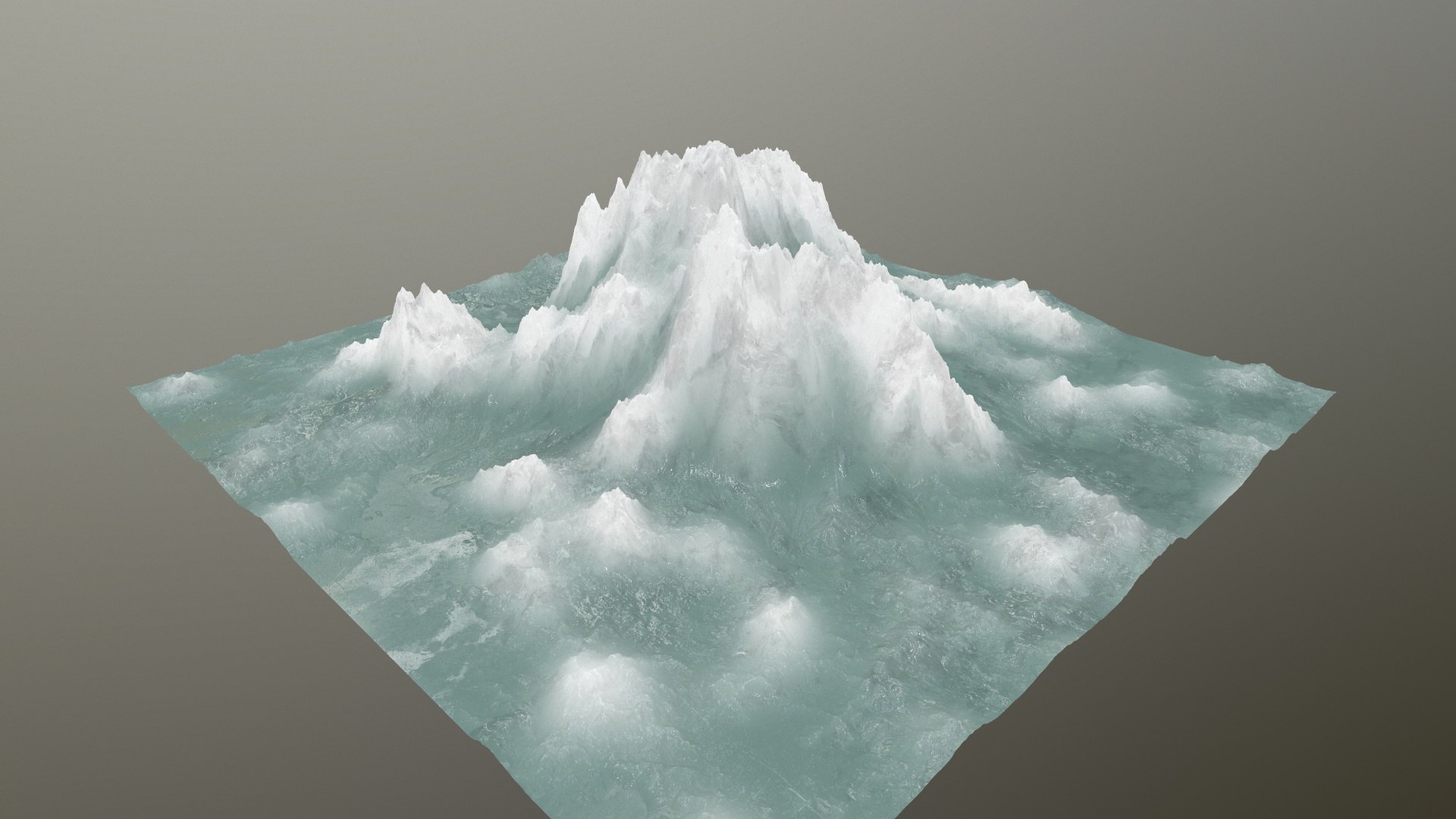 3D Ice Mountain - TurboSquid 1368473