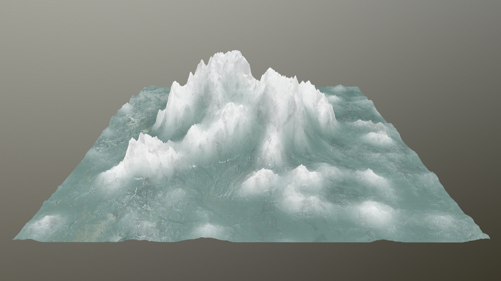 3D Ice Mountain - TurboSquid 1368473