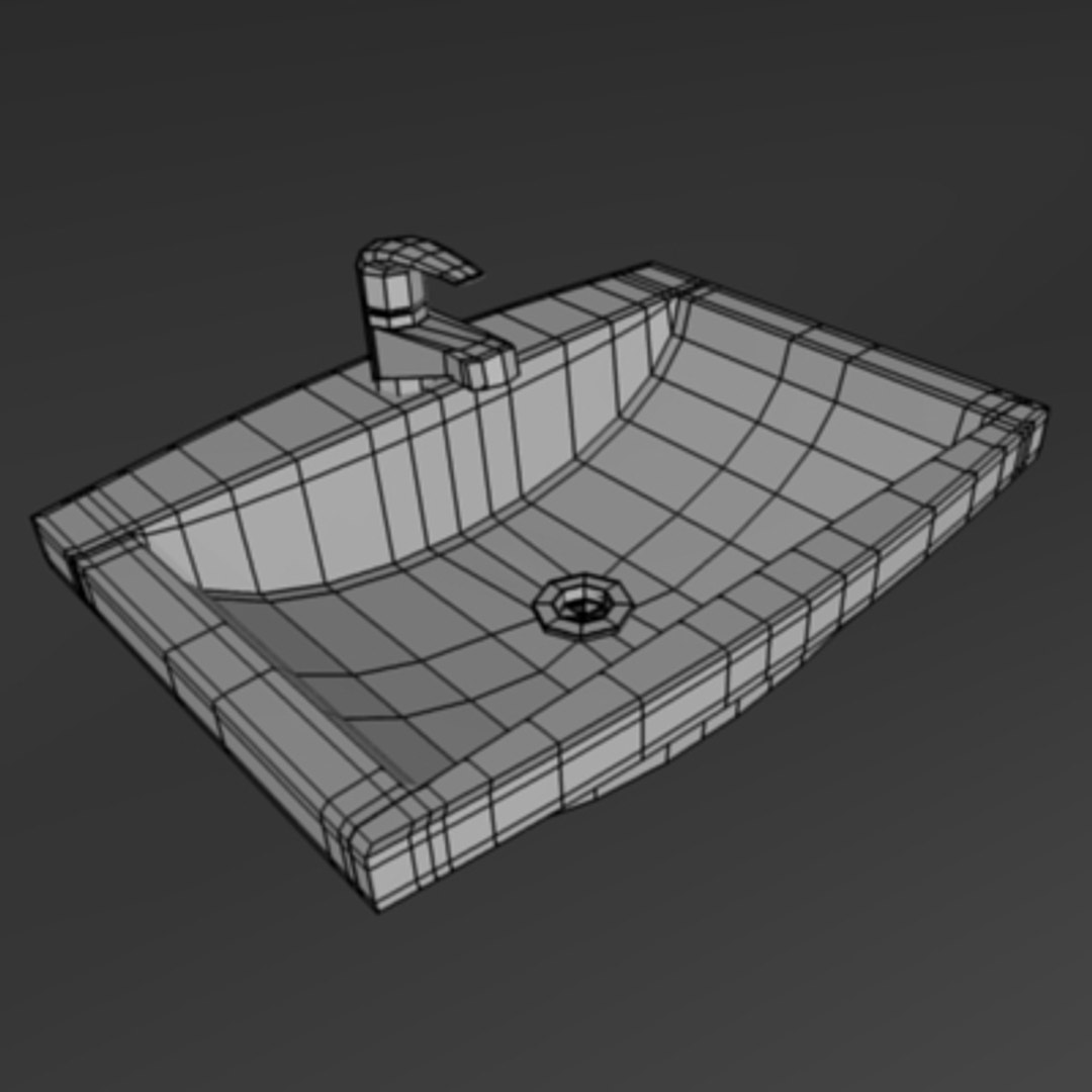 Sink Basin 3d 3ds