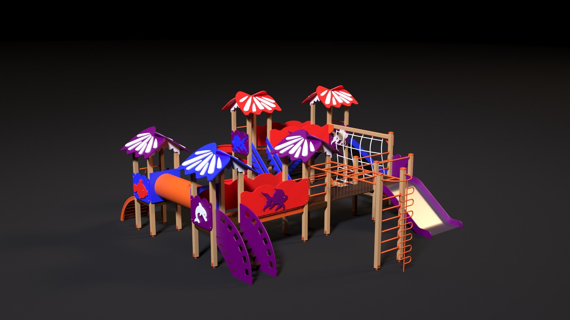Childrens play complex 3D model - TurboSquid 1777639